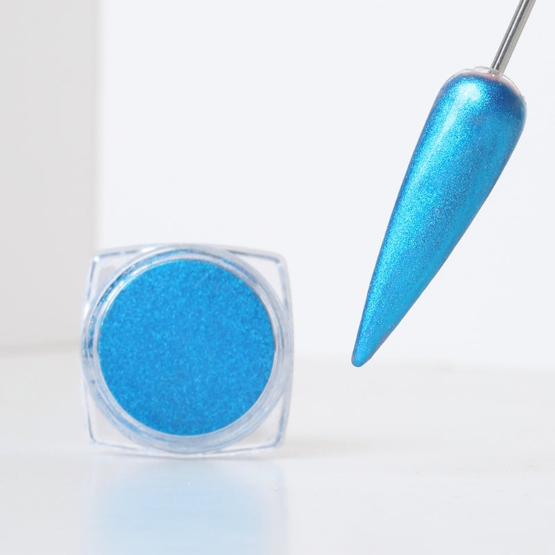 Bright Blue Chrome Powder – NSI Nails