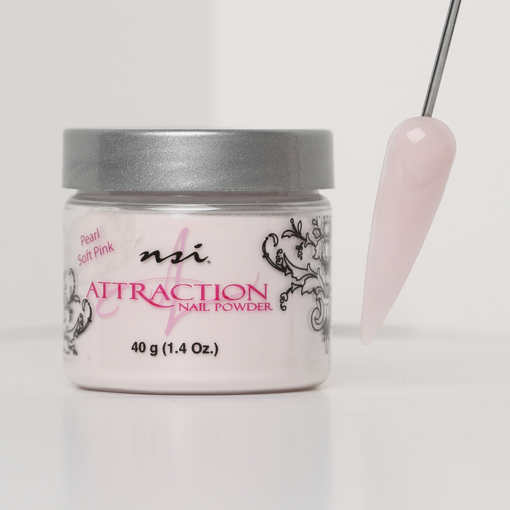 NSI Attraction Pearl Soft Pink Acrylic Powder – NSI Nails